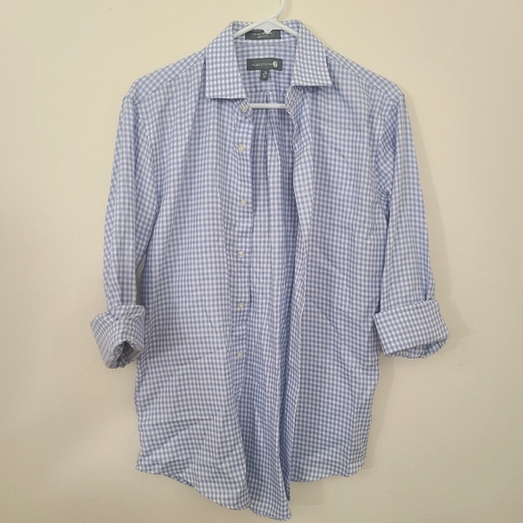Nordstrom | Shirts | Mens Light Blue Gingham Dress Shirt | Poshmark